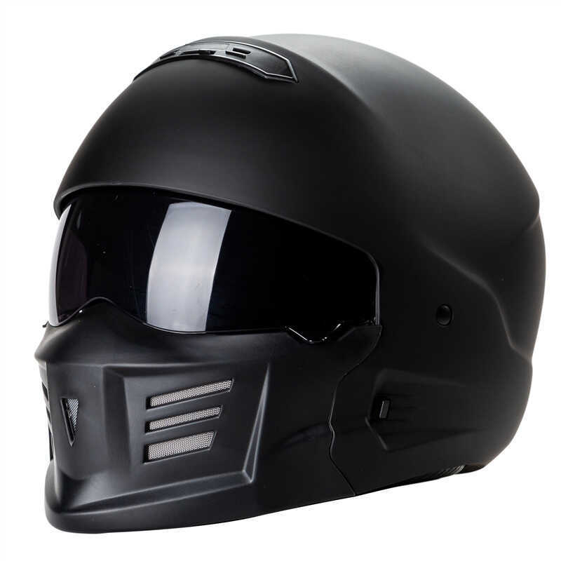 ZR-881 exo-combatt Demon Face Samurai Capacete DOT certificado capacete ...