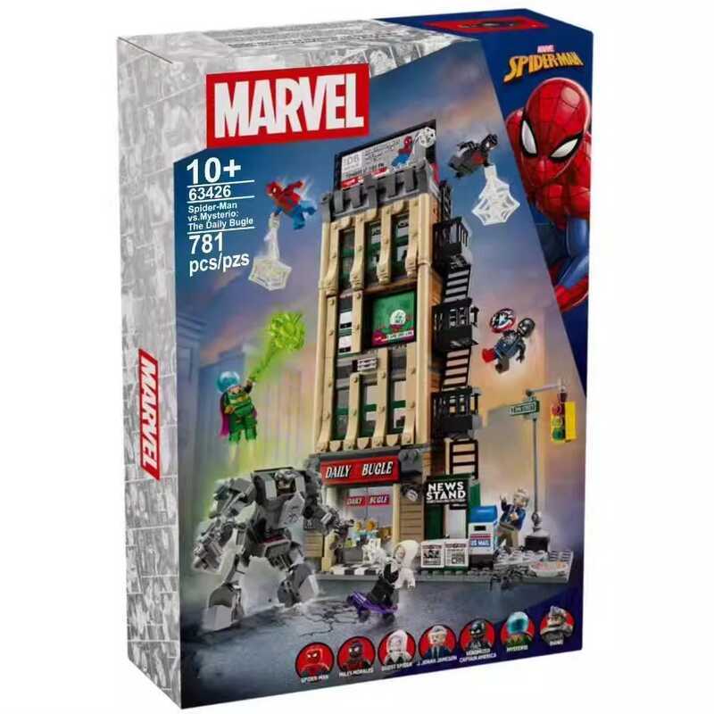 Compatível com Lego 76342 Homem-Aranha vs Mistério Guest Horn Casa ...
