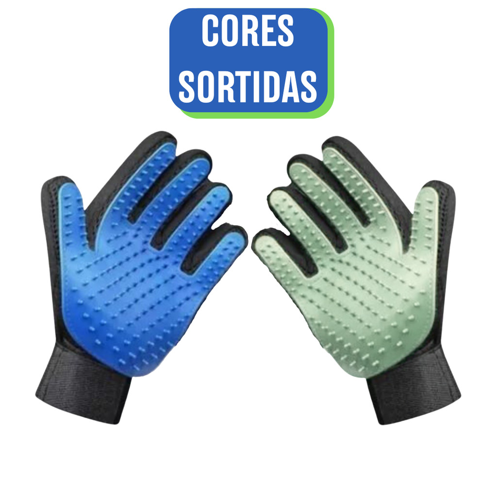 Luva tira pelos removedora massageadora para cães e gatos | Shopee Brasil