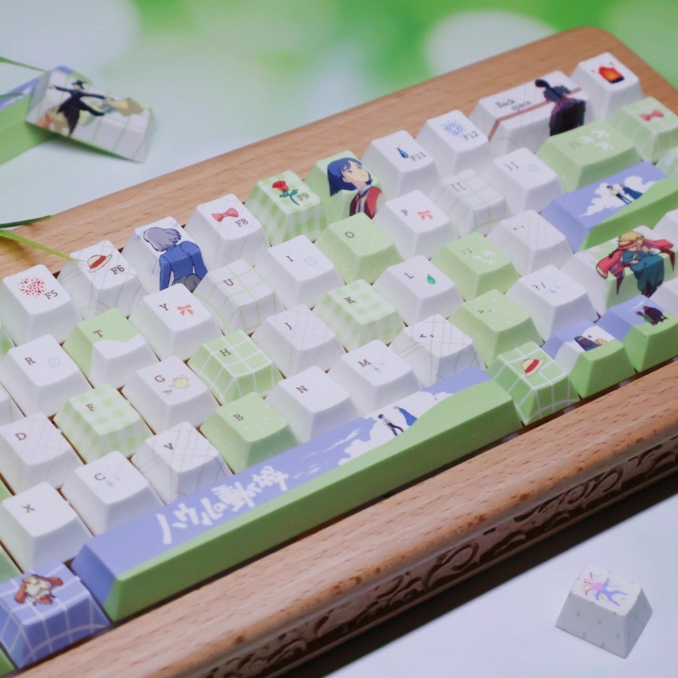 Howl's Moving Castle Keycaps 120 + Teclas Cherry/MOA Profile PBT ...