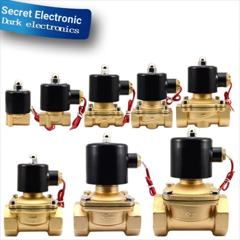 Válvula solenóide normalmente fechada, válvula de água AC 12/24/110V ...