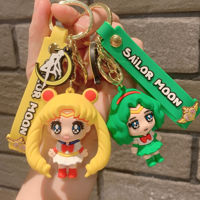 Kawaii Chaveiro Cartoon Sailor Moon Warrior Doll Porta-Chaves | Shopee ...