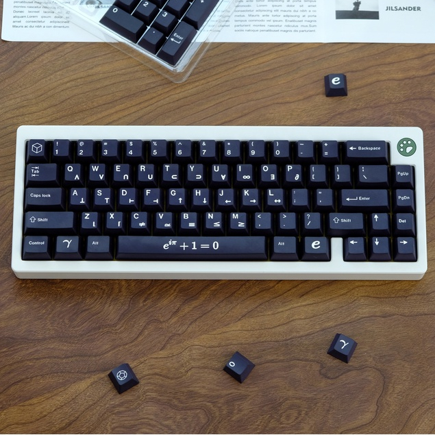 Chaveiro GMK Euler Keycap , 129 Teclas PBT Keycaps Perfil Cereja DYE ...
