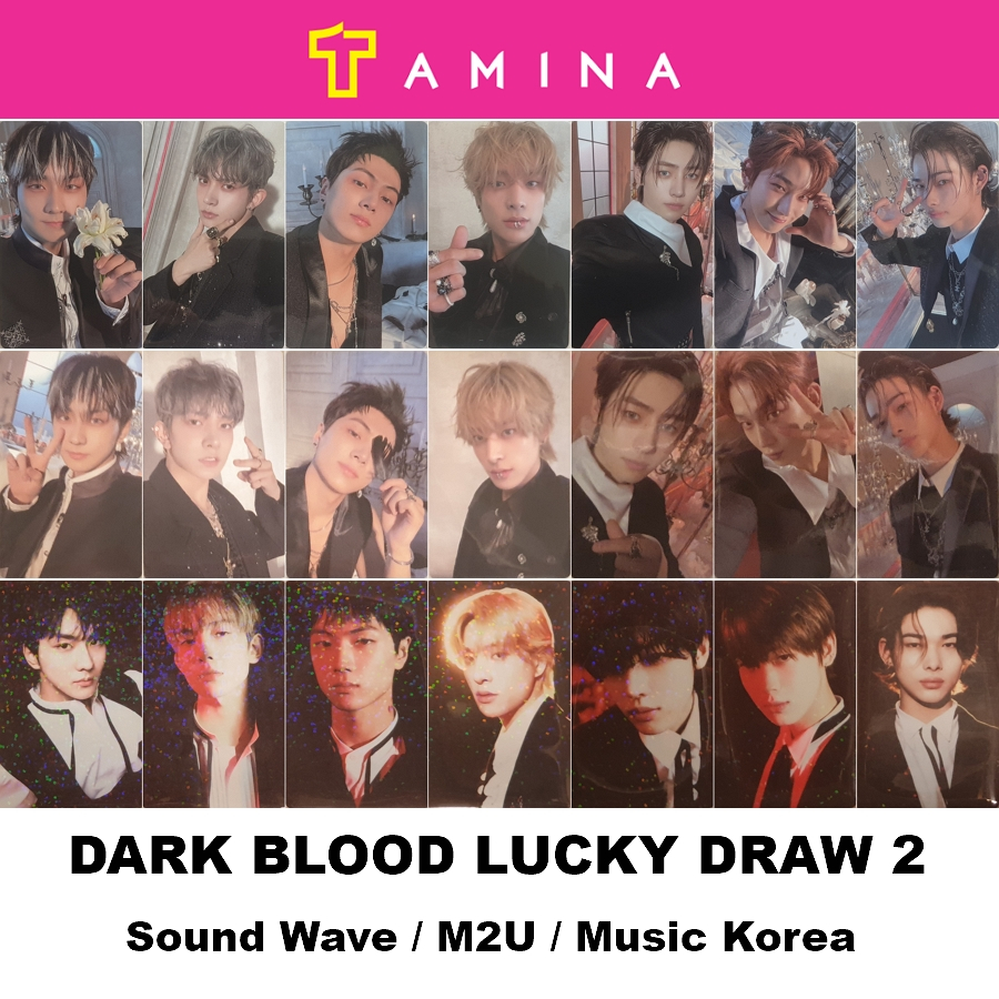 ENHYPEN DARK BLOOD Lucky Draw 2 - Sound Wave, M2U, Music Korea | Shopee ...