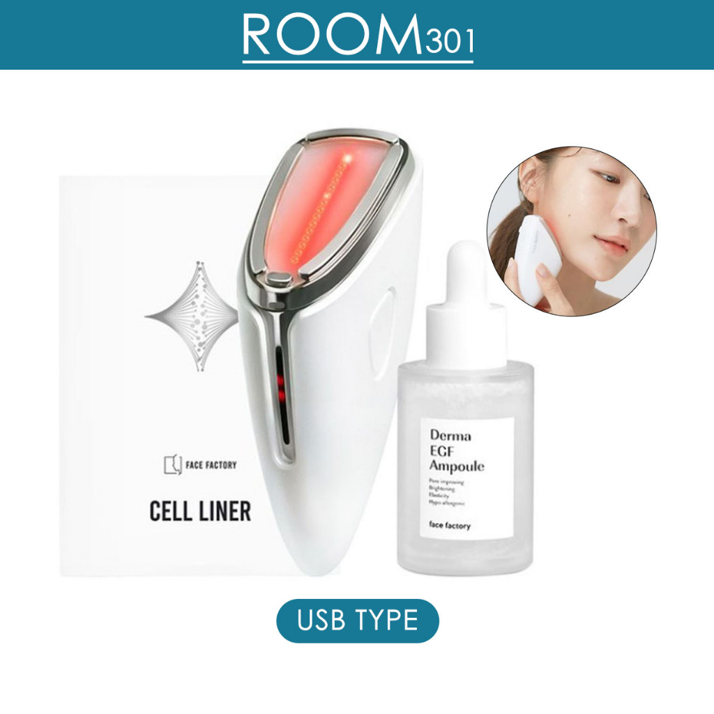 [FACE FACTORY] CELL LINER Dispositivo LED De Alta Frequência Para Cuidados Com A Pele ...
