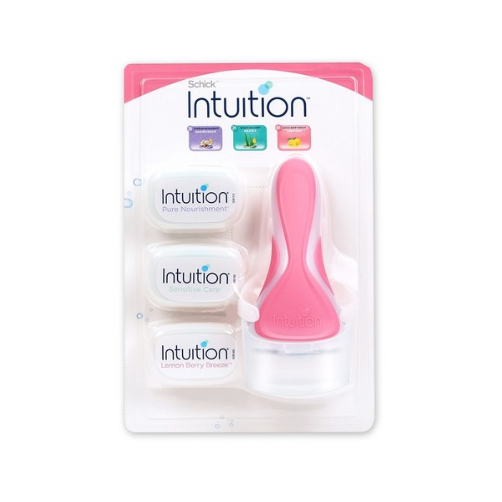 schick intuition womens razor variety pack 1razor+4refills | Shopee Brasil