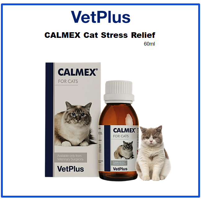 [VetPlus] CALMEX Alívio Do Estresse Gato 60ml | Shopee Brasil