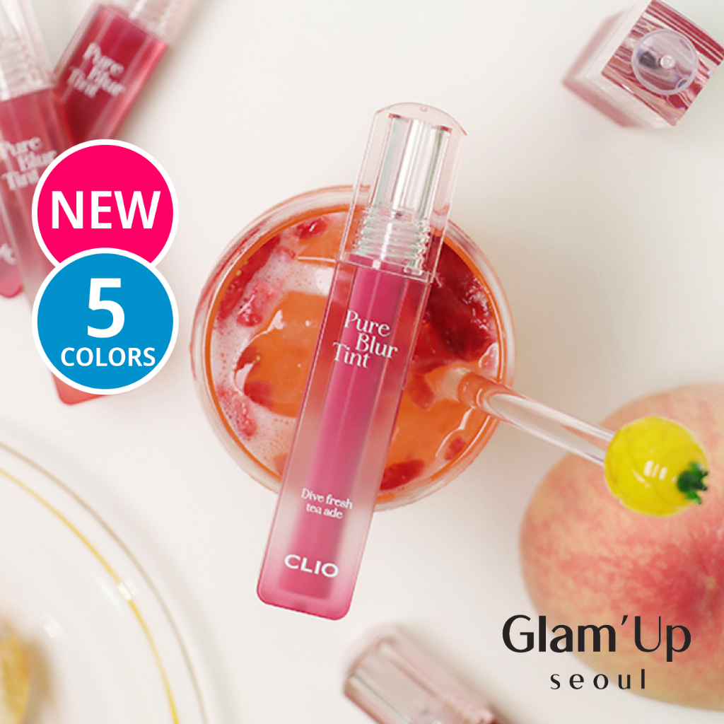 [Clio] (New) Pure Blur Tint Tinta Pura Borrão (5 Cores) 4,3g Labial Korea Glamup Seoul | Shopee ...