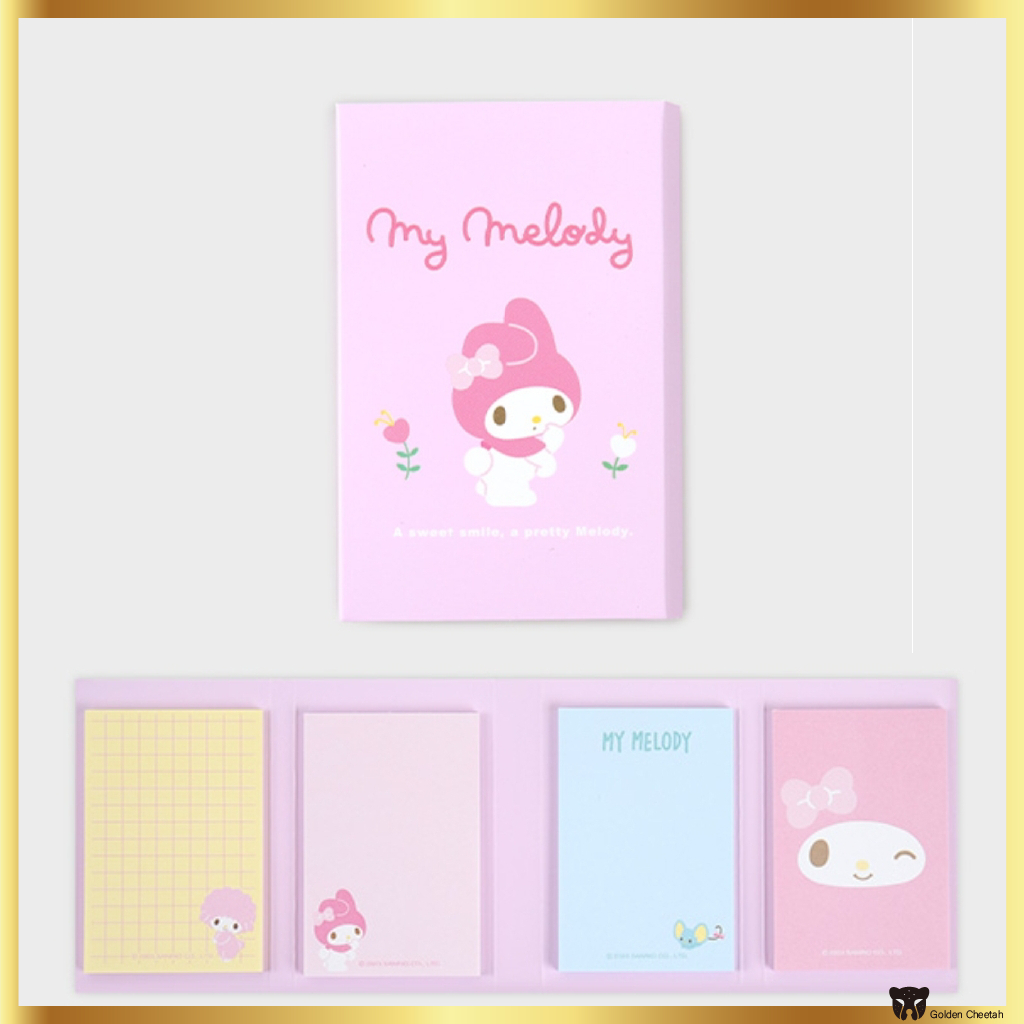 Sanrio My Melody Sticky Notes Memo Pad 100 Folhas | Shopee Brasil