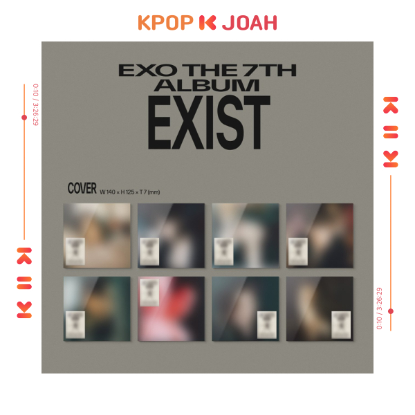 EXO [EXIST] Seventh Album (DIGIPACK Ver.) | Shopee Brasil