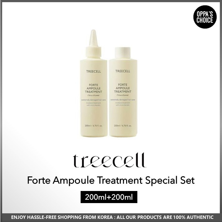 Conjunto Especial De Tratamento De Ampolas Treecell Forte (200mL + 200mL) | Shopee Brasil