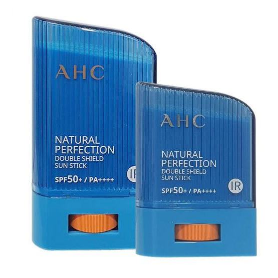 [AHC] Perfeição Natural Duplo Escudo Solar Stick Azul SPF50 + PA + 14g ...