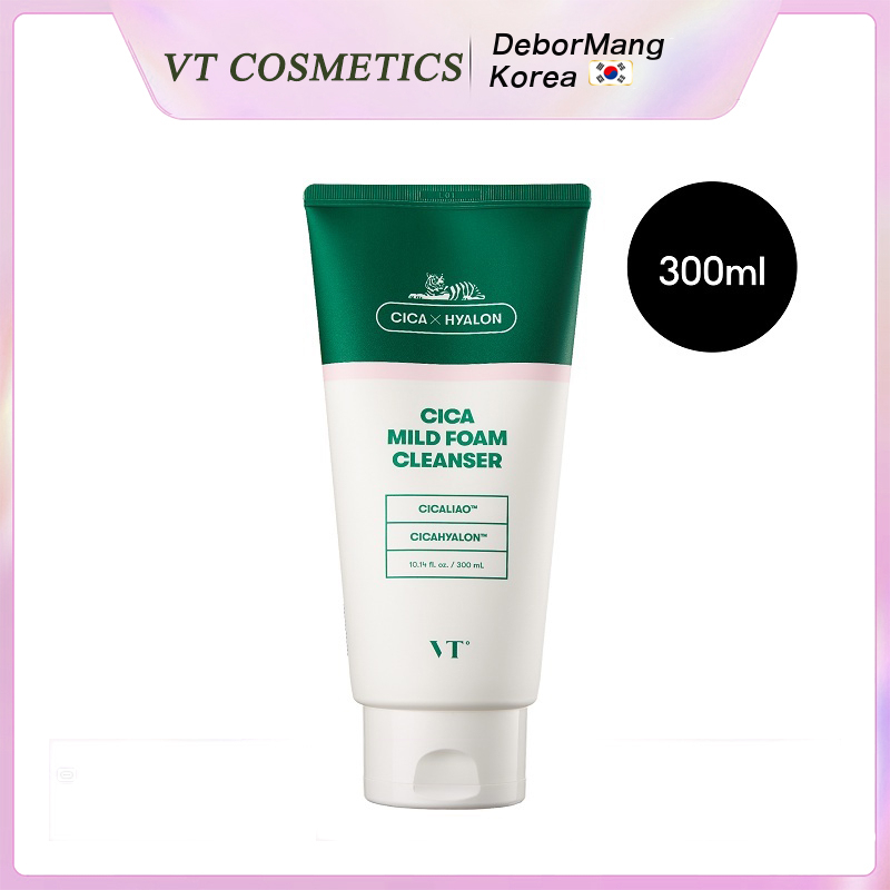 [VT COSMETICS] CICA Mild Foam Cleanser 300ml | Shopee Brasil