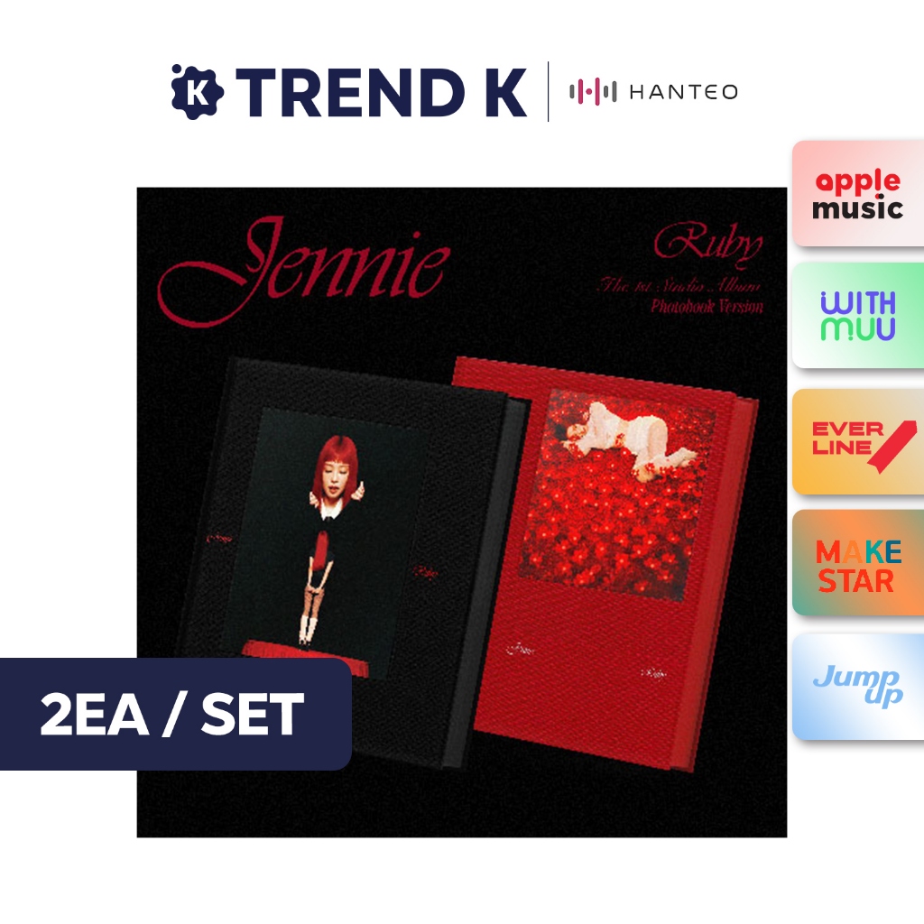 BLACKPINK JENNIE - 1st Studio Album [Ruby] (Photobook Ver.) (SET) | Shopee Brasil