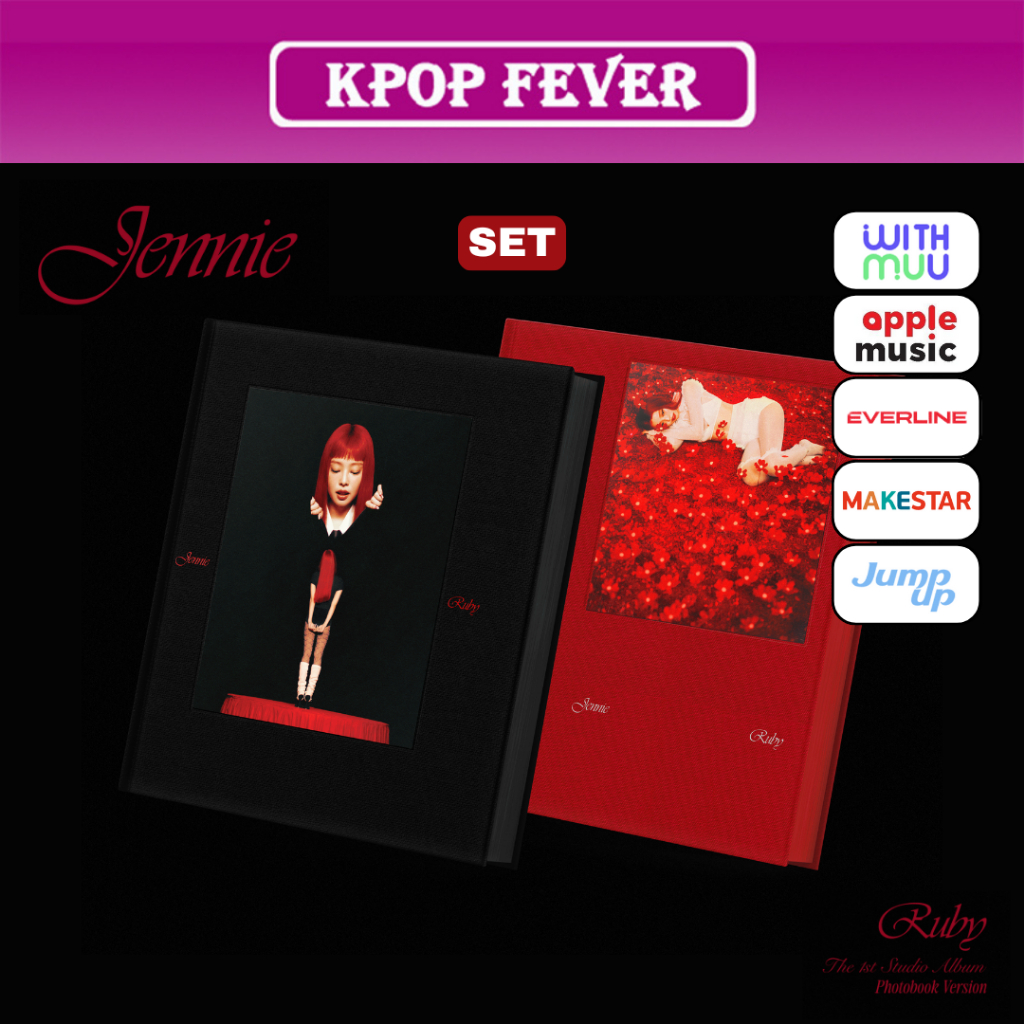 BLACKPINK JENNIE - [ RUBY ] 1ST STUDIO ALBUM / PHOTOBOOK ver. (SET ...