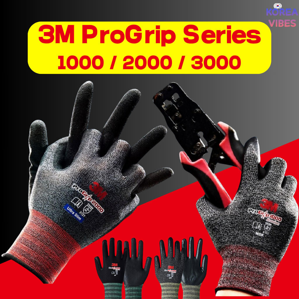 Luvas 3M ProGrip 1000 2000 3000 Pro Grip Safe Trabalho Segurança ...