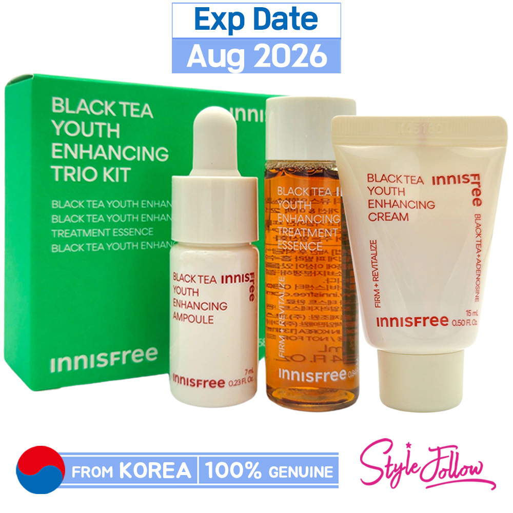 INNISFREE [Kit Trio De Melhoramento Da Juventude Do Chá Preto (Incluir ...