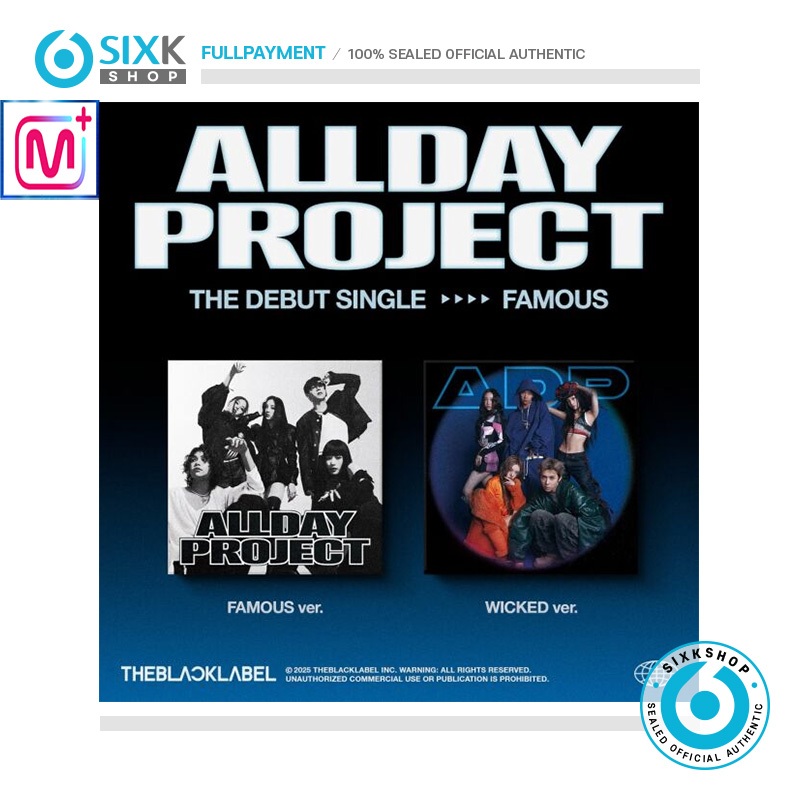 (MWAVE_SIGNED CD) ALLDAY PROJECT The Debut Single 'FAMOUS' | Shopee Brasil