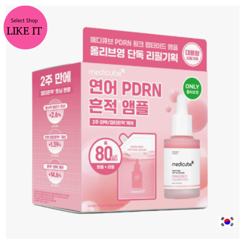 medicube PDRN Pink Peptide Serum 30ml Refill Set (+Refill Pack 50ml) | Envio Da Coreia Beleza ...