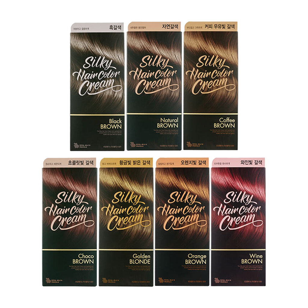 the face shop stylist silky hair color cream 7 colors | Shopee Brasil