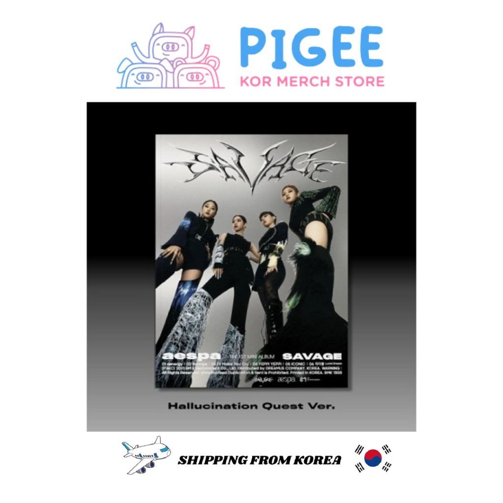 AESPA - 1ST MINI ALBUM [ SAVAGE ] HALLUCINATION QUEST VER. | Shopee Brasil