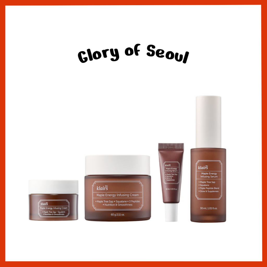 DEAR.CLAIRS Maple Energy Infusing Cream 60g/Soro 30ml/Mini Creme 15g ...