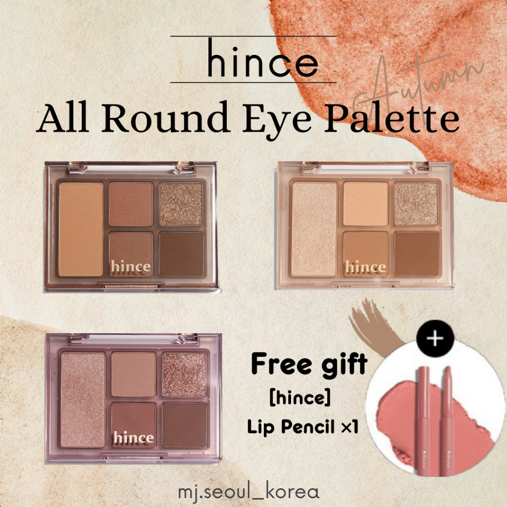 hince All-Round Eye Paleta 6,4g 3 Cores (+ Lápis Labial Gratuito gift - | Shopee Brasil