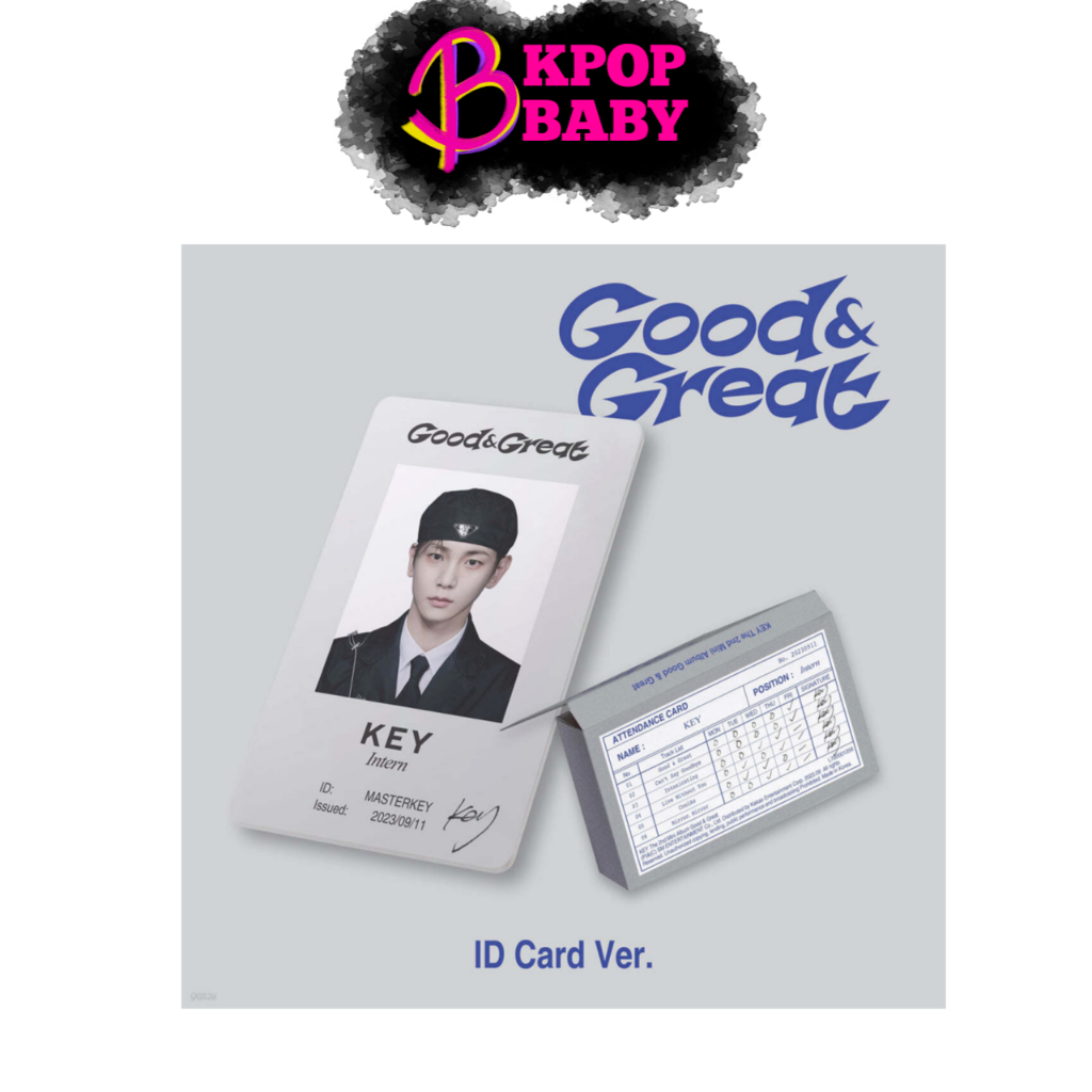 SHINee KEY (ID Card Ver.) [ Good & Great ] 2nd Mini Album | Shopee Brasil