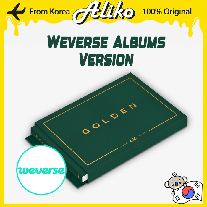 [BTS] JungKook (JK) Solo Album - GOLDEN (Weverse Albums Ver.) | Shopee ...