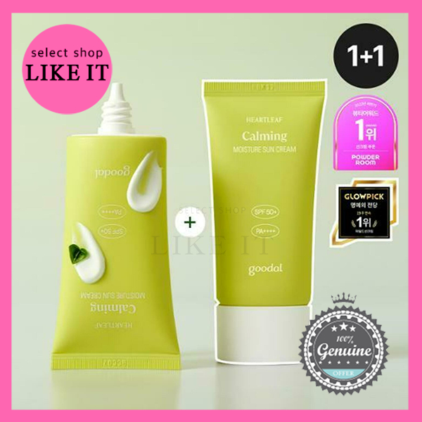[goodal] Heartleaf Calming Moisture Sun Cream 50ml+50ml Special Set SPF ...