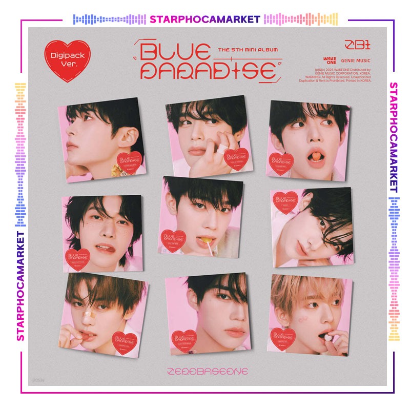 ZEROBASEONE - 5th Mini Album BLUE PARADISE Digipack Ver. | Shopee Brasil