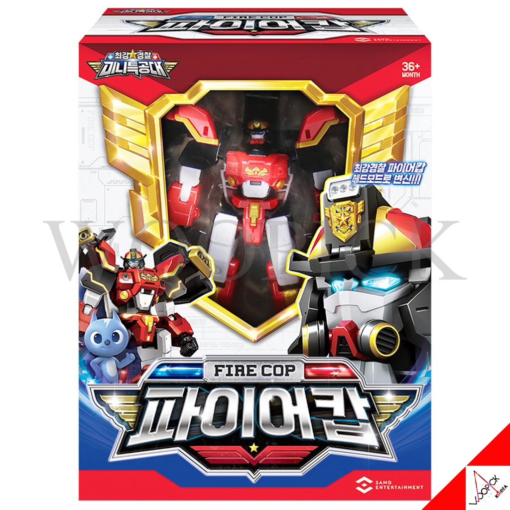 Miniforce Super Cops FIRE COP Cabeça Do Transformador Robô Policial De ...