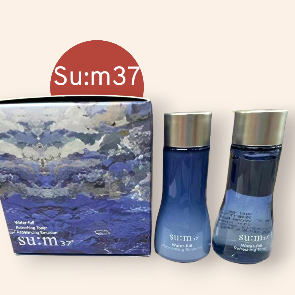 Su:m37 ° Toner Refrescante Com Água 20ml + Emulsão 20ml | Shopee Brasil