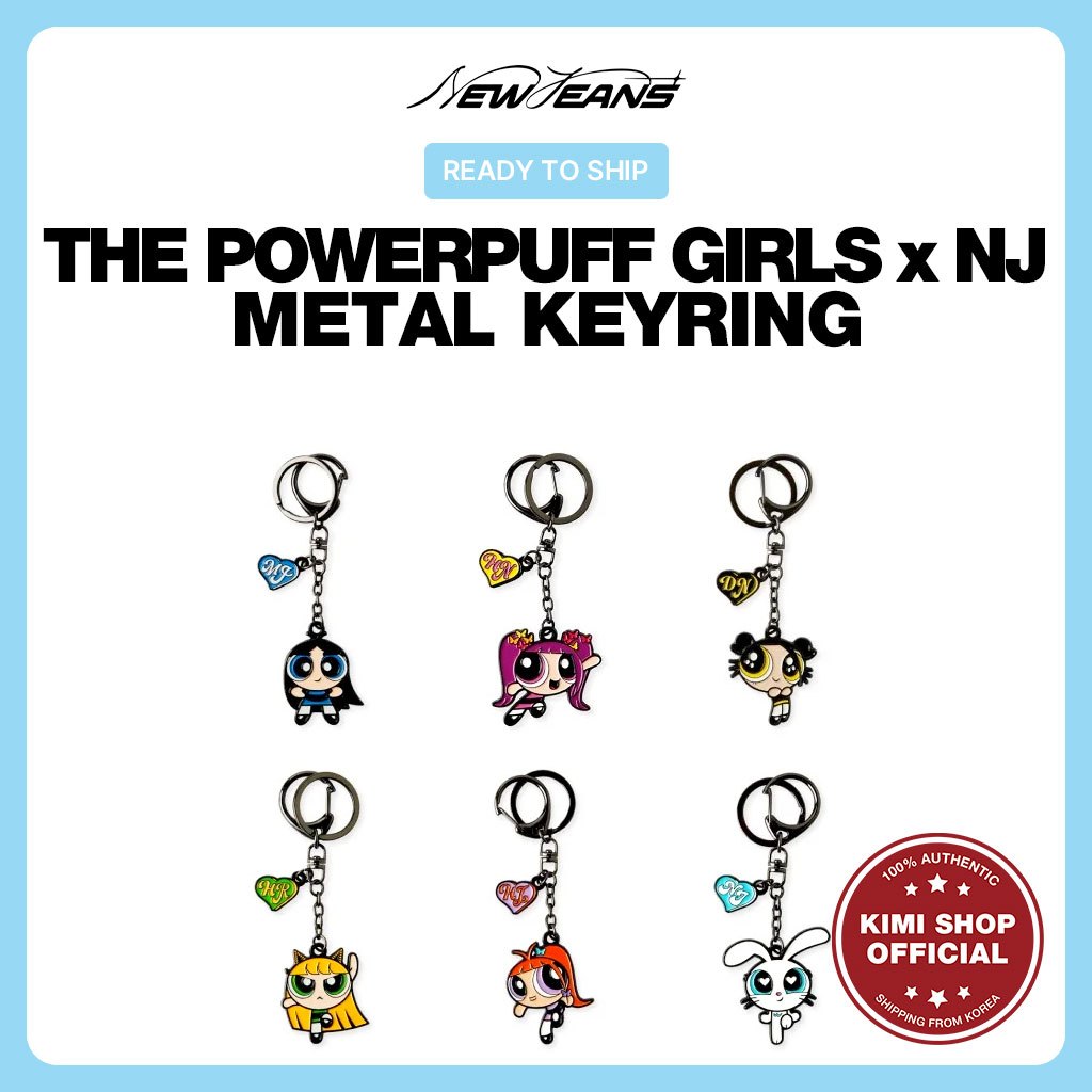 [O Powerpuff Girls x NewJeans Metal Keyring 6 Tipos/Haerin Hanni Minji ...