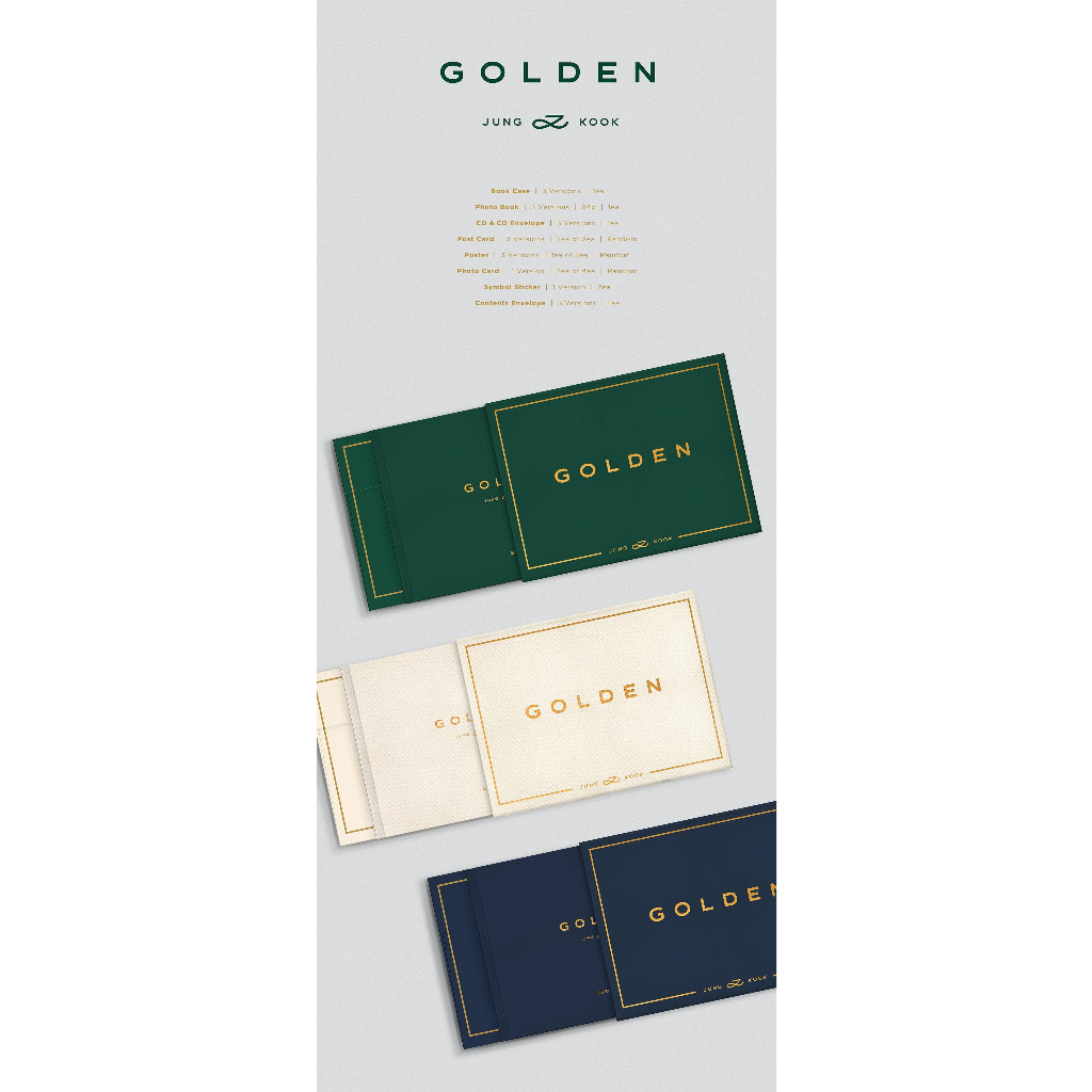 [BTS] JungKook (JK) Solo Album - GOLDEN (Photobook) | Shopee Brasil