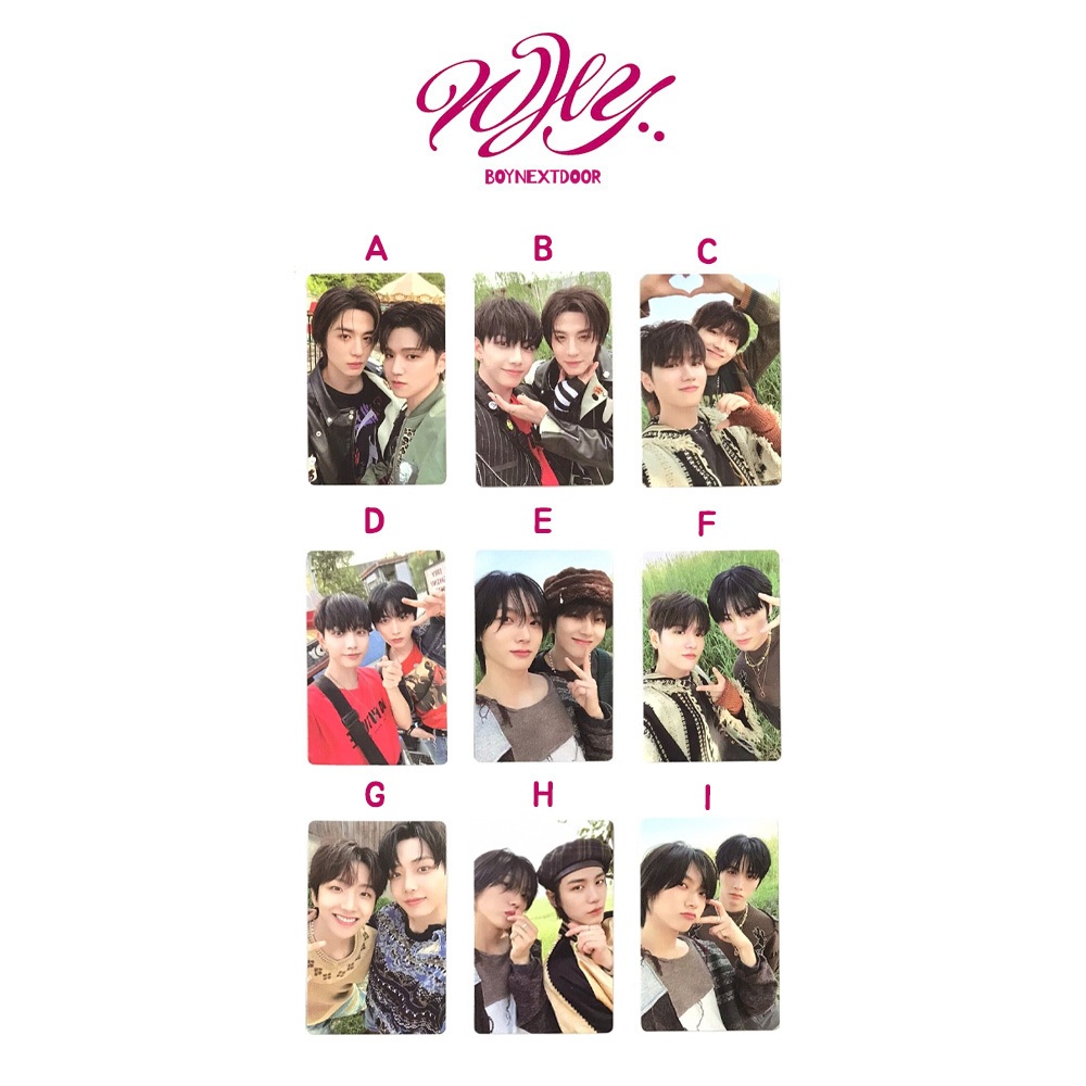 BOYNEXTDOOR 1st EP ‘WHY..’ Moody & Dazed Ver. Unit Photocard | Shopee Brasil