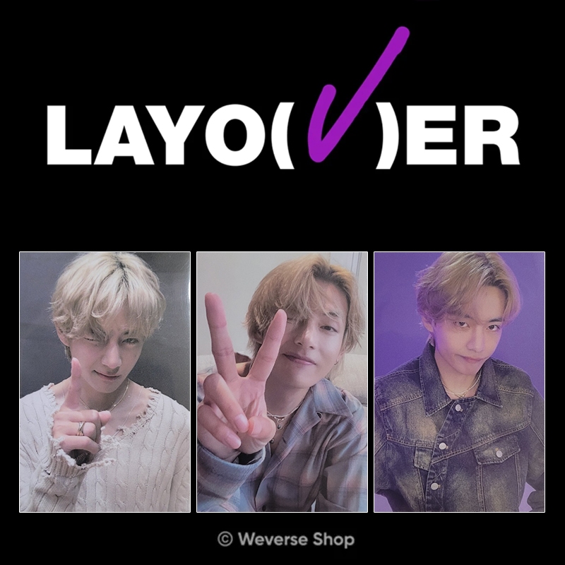 V - Layover [WEVERSE PVC PHOTOCARD] | Shopee Brasil