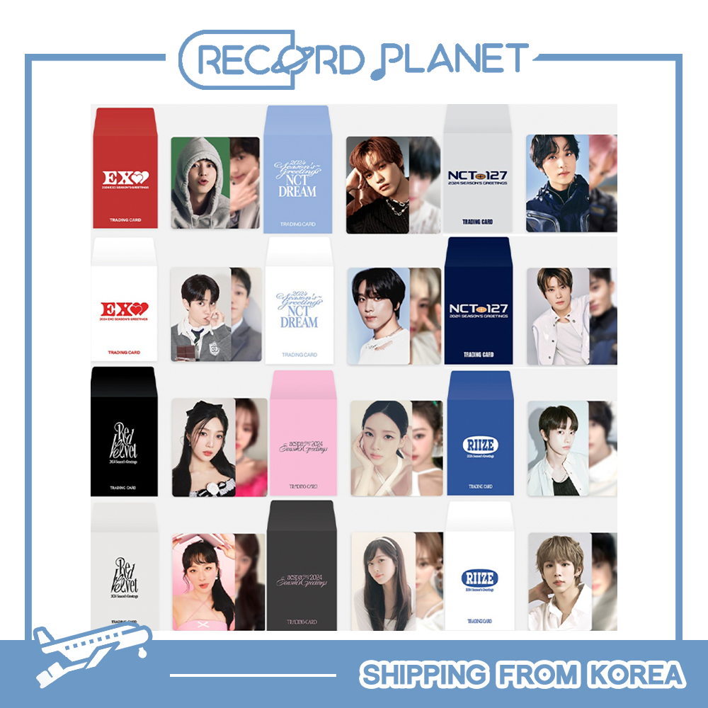 [PRE ORDER] 2024 SEASON'S GREETINGS RANDOM TRADING CARD ( EXO, RED VELVET, NCT 127, NCT DREAM ...