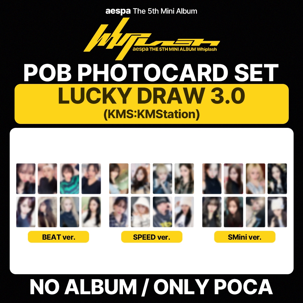 [SET] aespa O 5o Mini Álbum 'Whiplash' LUCKY DRAW 3.0 (KMS) POB ...