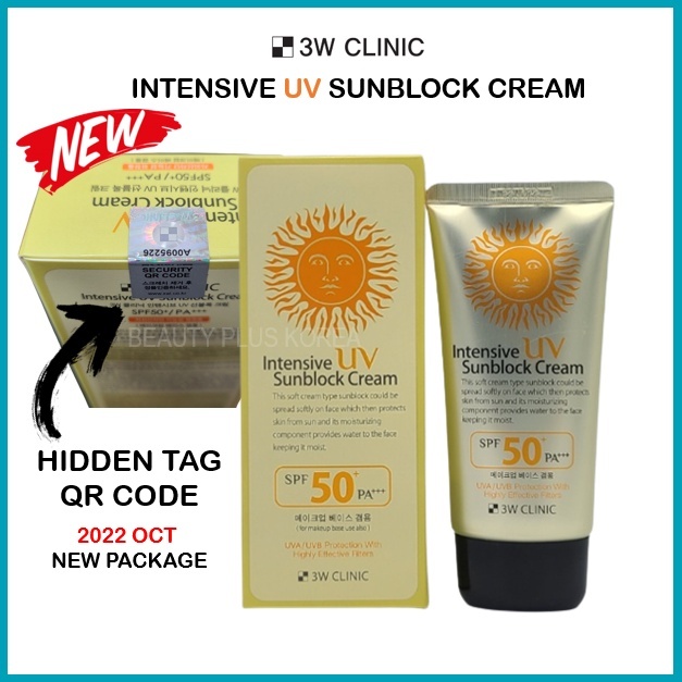 [Clínica 3W] Novo Creme Protetor Solar UV Intensivo Fps 50 + PA + | Shopee Brasil