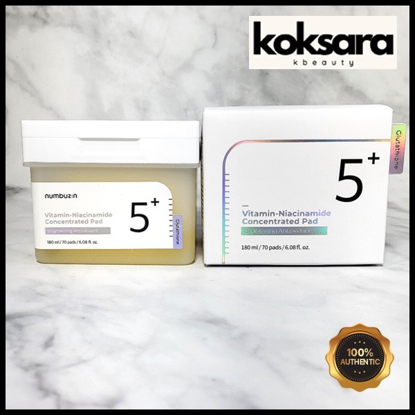 numbuzin no.5 vitamin-niacinamide concentrated pad 180ml | Shopee Brasil