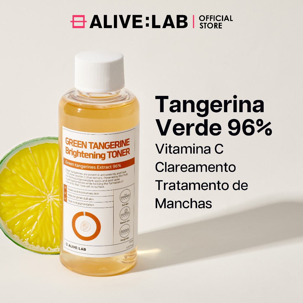 ALIVELAB Green Tangerine Brightening (Tônico Clareador de Tangerina ...