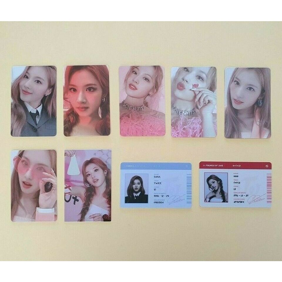 TWICE 3o Álbum Fórmula De Love : O + T = 3 Cartão Oficial Sana | Shopee Brasil