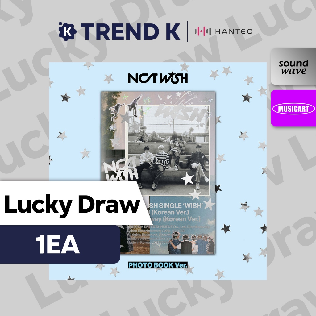 NCT WISH - LUCKY DRAW EVENT [WISH] (Photobook Ver. / 1EA) | Shopee Brasil