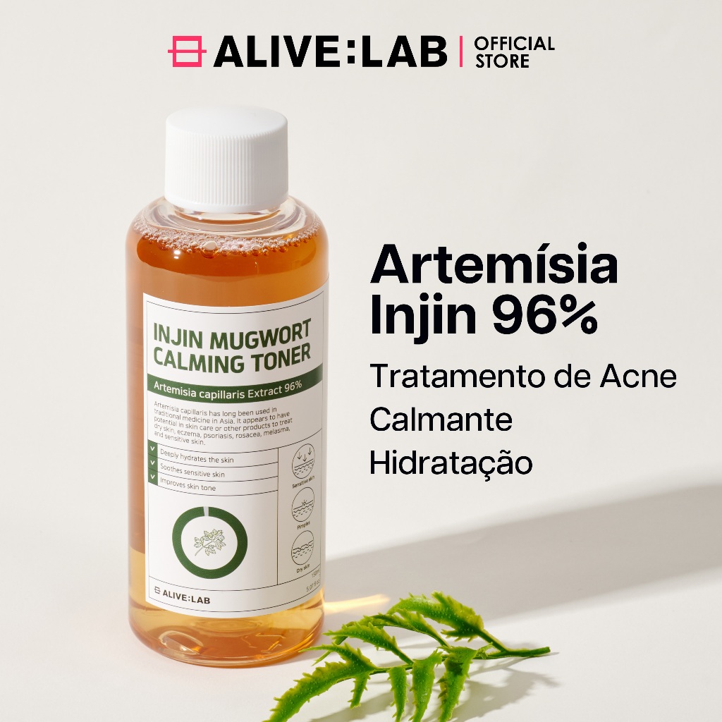 ALIVELAB Injin Mugwort Calming Toner (Tônico Calmante de Artemísia ...