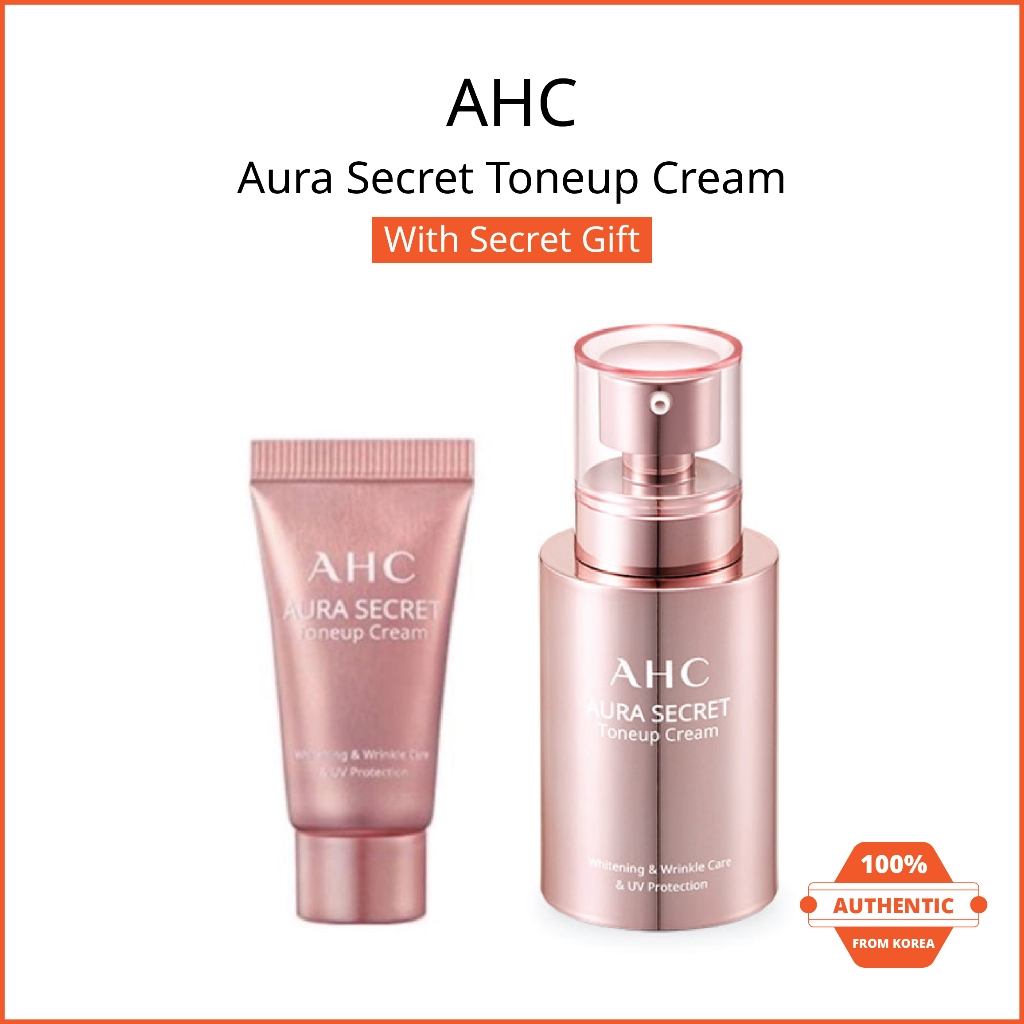 [AHC] Aura Secret Toneup Cream 50g, Creme Clareador Iluminador da Pele Aura Cream Cuidado de ...