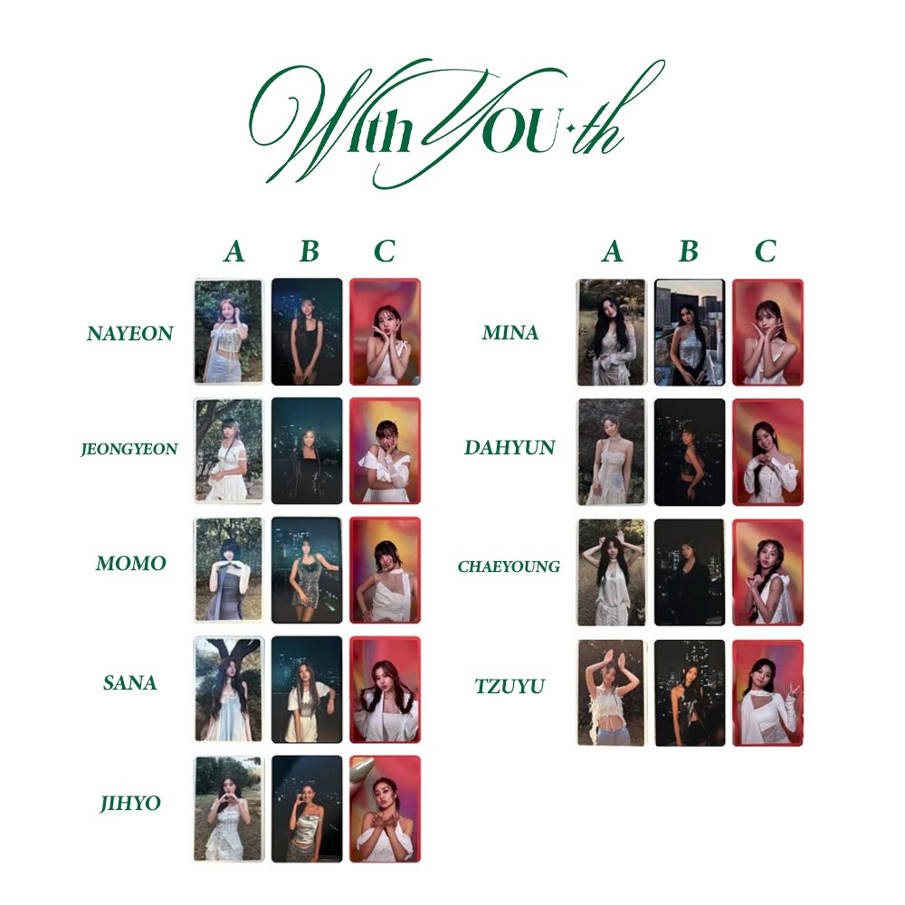 TWICE 13th Mini Album With YOU-th Normal Ver. Pob Photocard Set | Shopee Brasil