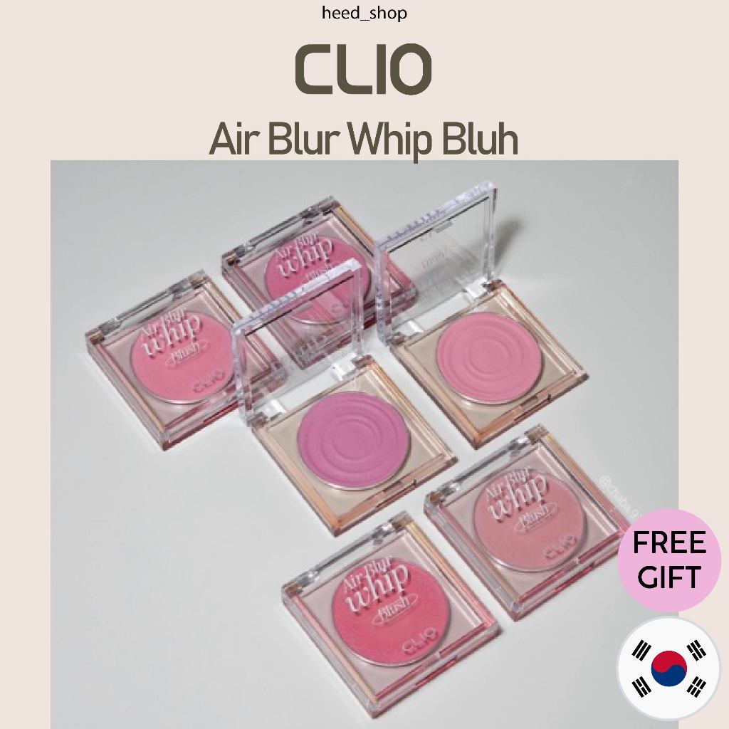 Novo [CLIO] Air Blur Whip Blush/5 Cores/Presente Gratuito | Shopee Brasil
