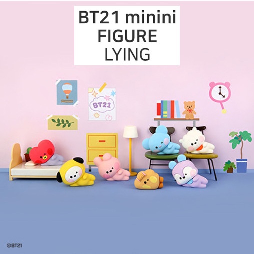 BTS BT21 Figura Oficial Minini LYING Autêntica | Shopee Brasil