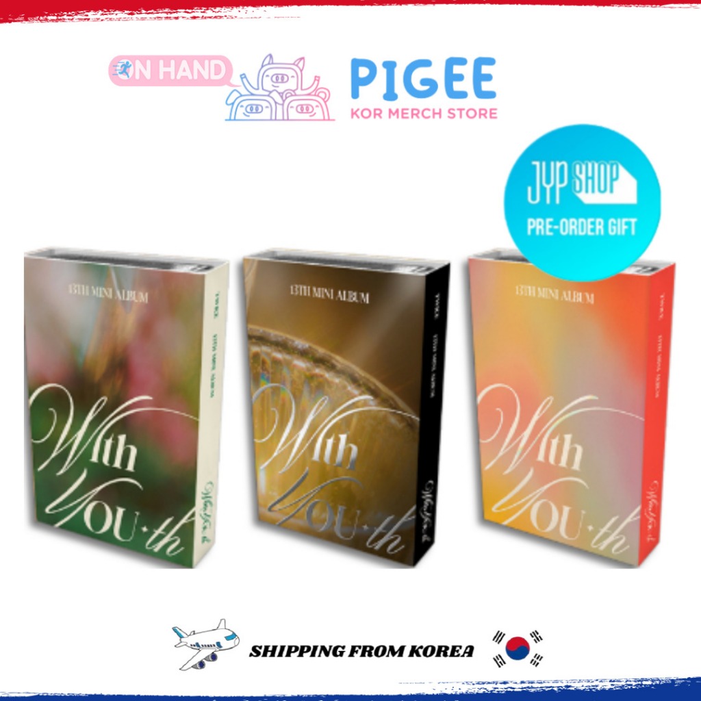 [POB] TWICE - [ With YOU-th ] 13TH Mini Album (NEMO Ver.) | Shopee Brasil